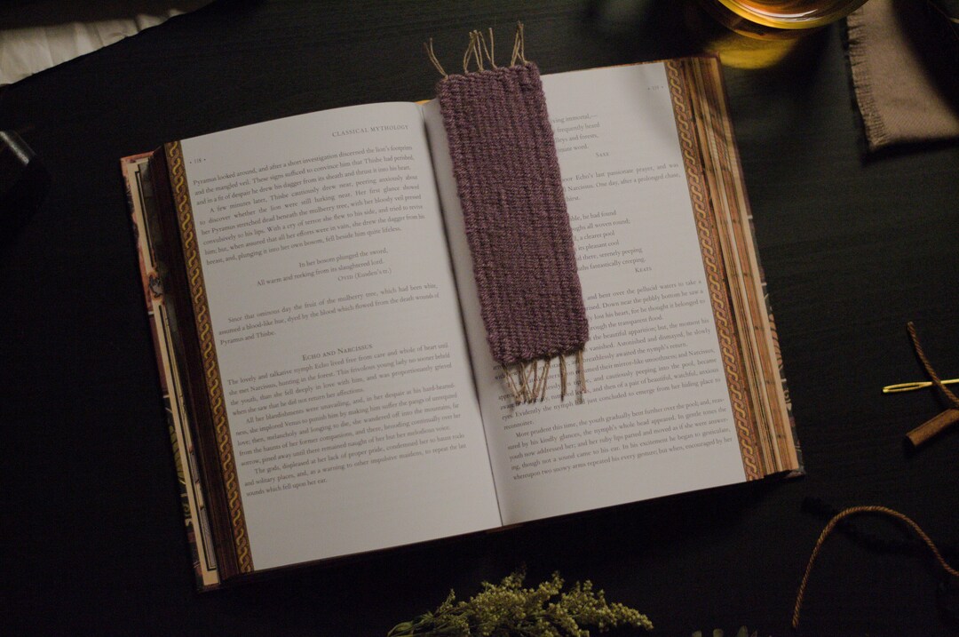 Handwoven Bookmark - Cottagecore Gift for Booklovers, Gift for Readers ...