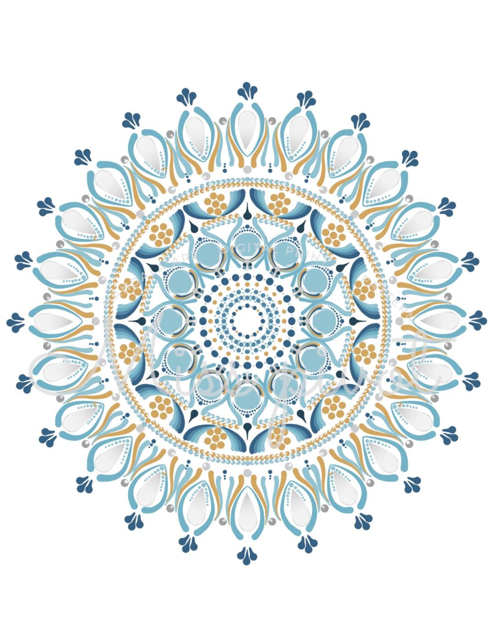 High-resolution Mandala Art Template and Clipart Bundle - Etsy