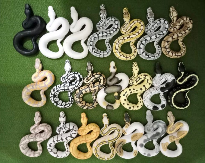 Customizable Ball Python Miniature / Figure / Sculpture / Necklace ...