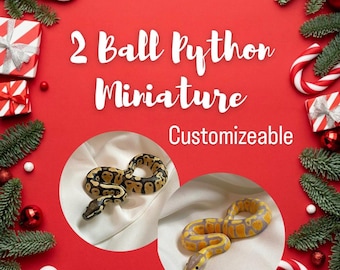 Customizable Ball Python Miniature / Figure / Sculpture / Necklace ...