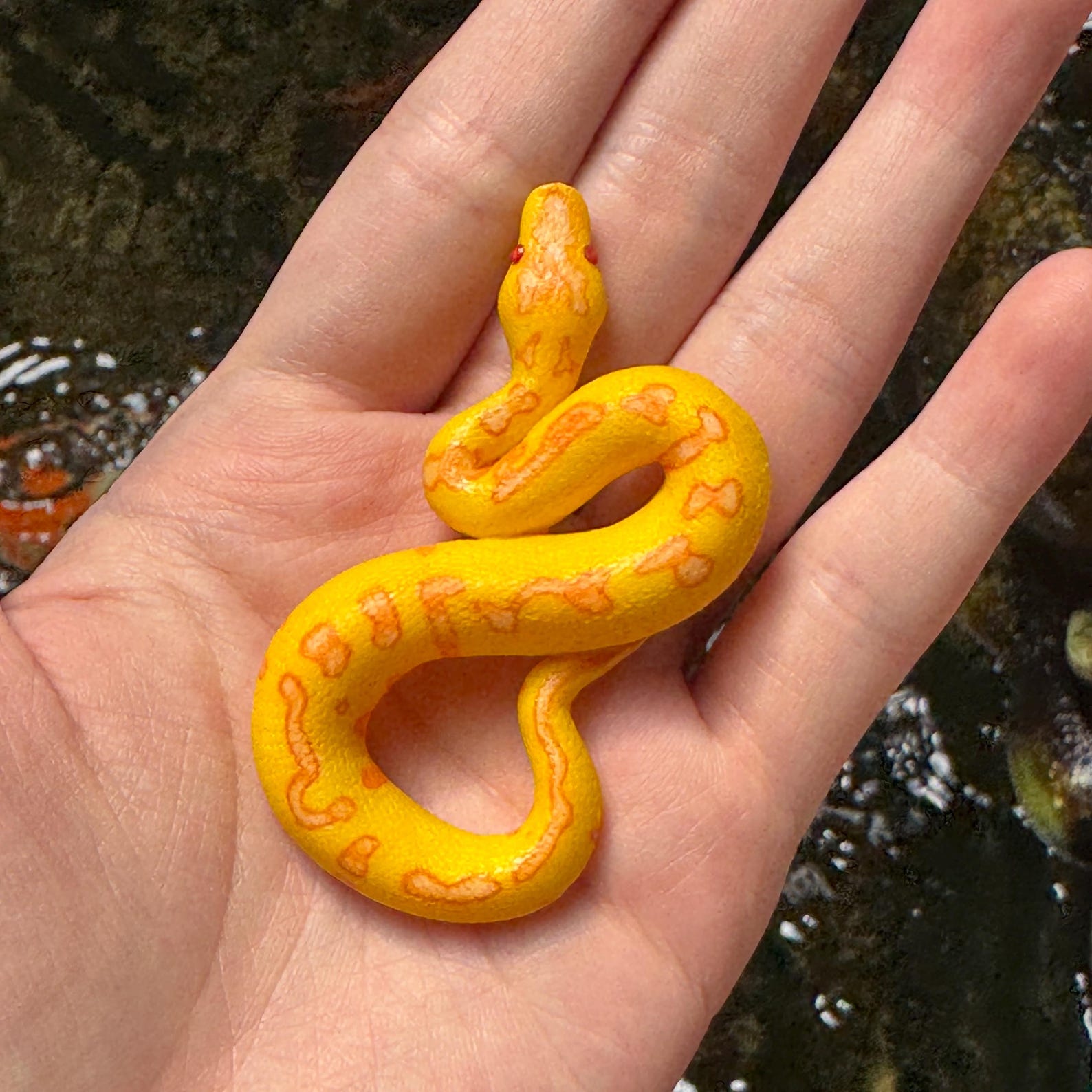 Lavender Clown Ball Python Miniature / Figurine / Sculpture / Snake ...