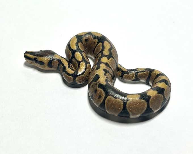 Normal Ball Python Miniature // Figure // Ball Python Sculpture ...