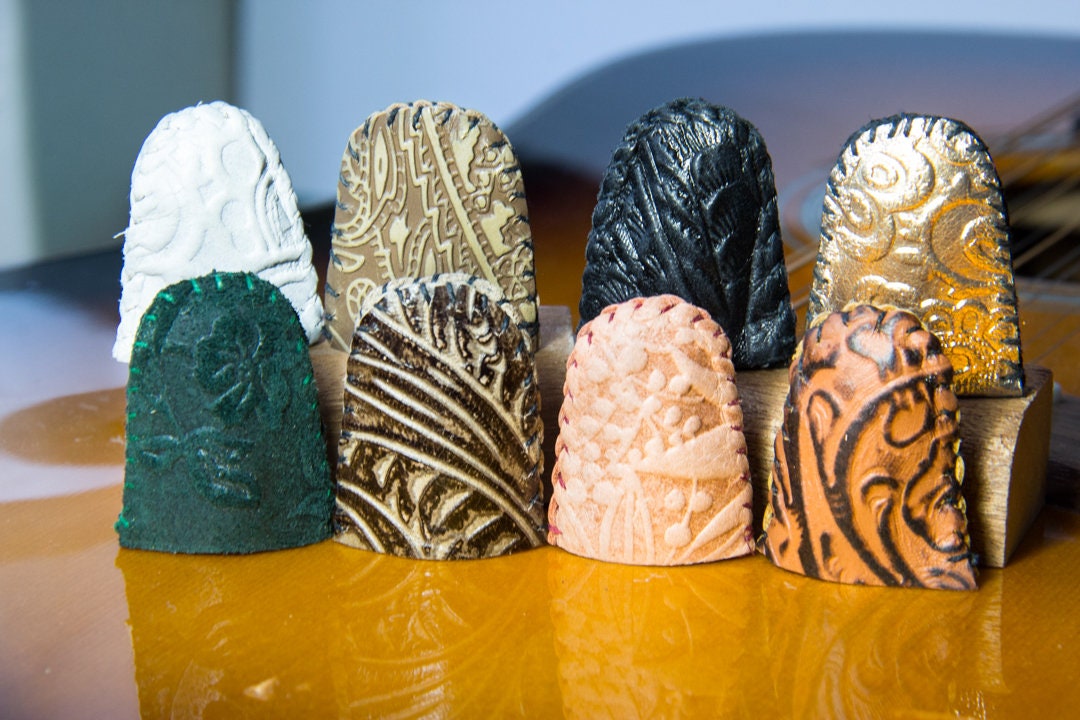 Tooled Leather Thimbles - Etsy
