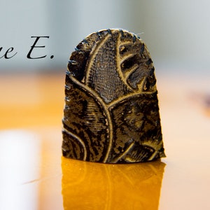 Tooled Leather Thimbles - Etsy