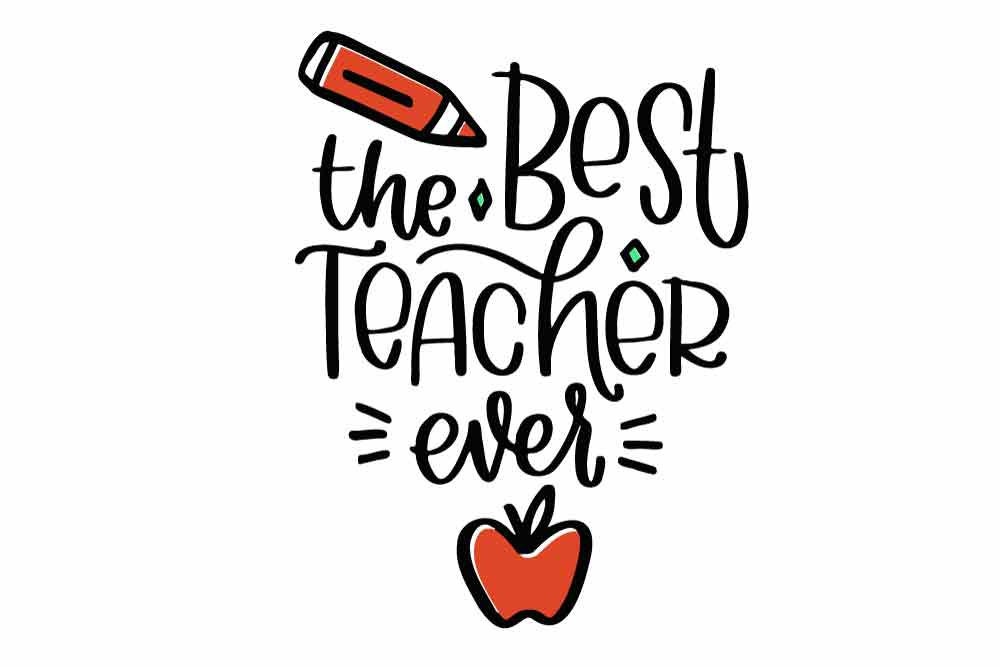 TEACHER Appreciation, Best Teacher Ever Svg, Cricut Files, Shaper ...