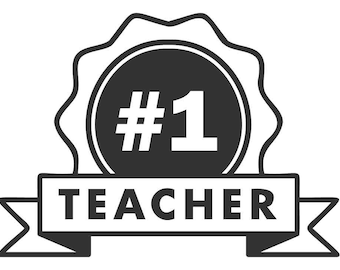 Number One Teacher | Etsy