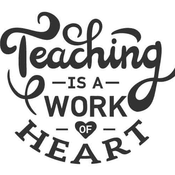 Teaching is a Work of Hearts Svg - Etsy