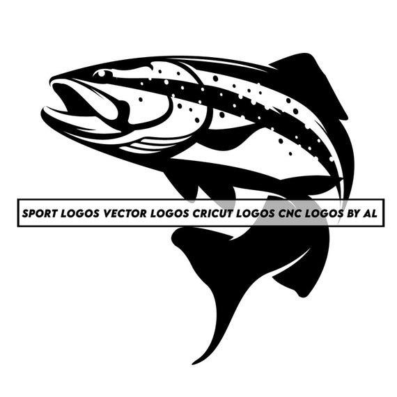 FISHING Rainbow Trout Svg Fish Svg Trout Svg River Lake | Etsy