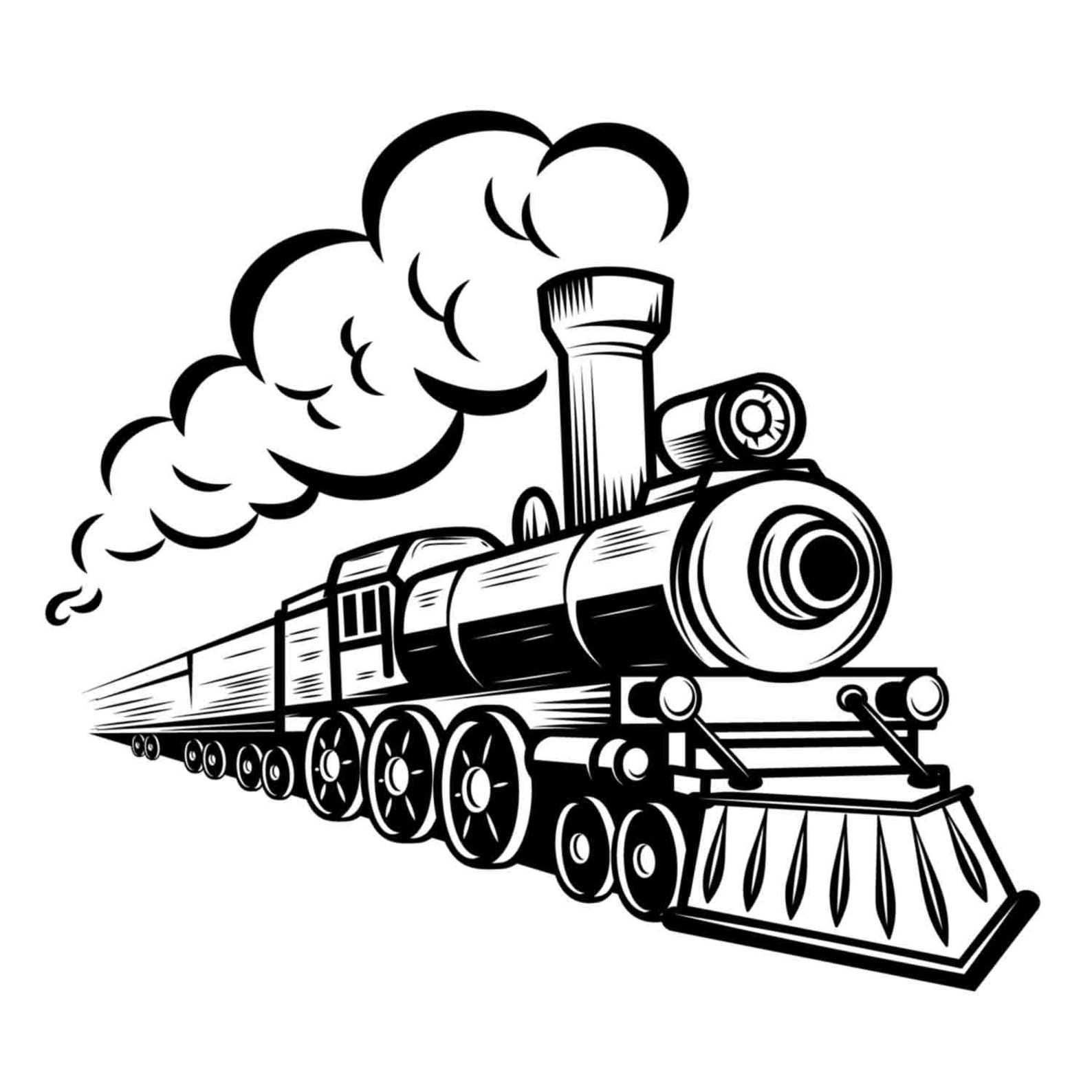 Abstract Train Svg Steam Svg Choo Choo Svg Train Cricut Etsy