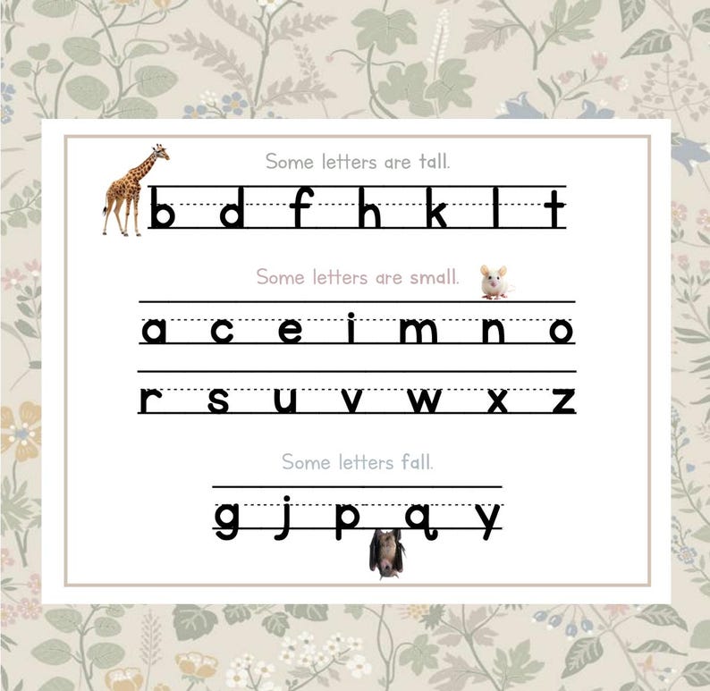 Writing Letters Poster - Handwriting Helper - Letter Formation ...