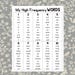 1,000 High Frequency Words - Fry's - Spelling Words - Sight Words ...