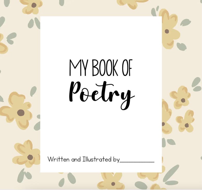 My Book of Poetry - Poems - Creative Writing - Project - Elementary ...