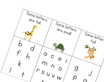 Tall Letters Classroom Poster - Etsy