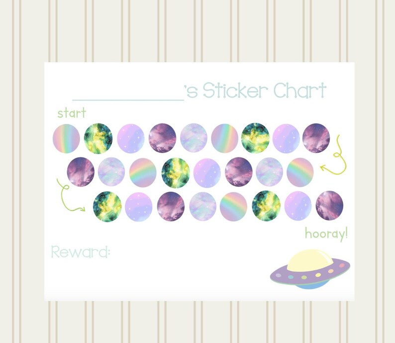 Sticker Chart - Chore Chart - Goal Setting - Responsibility for Kids ...