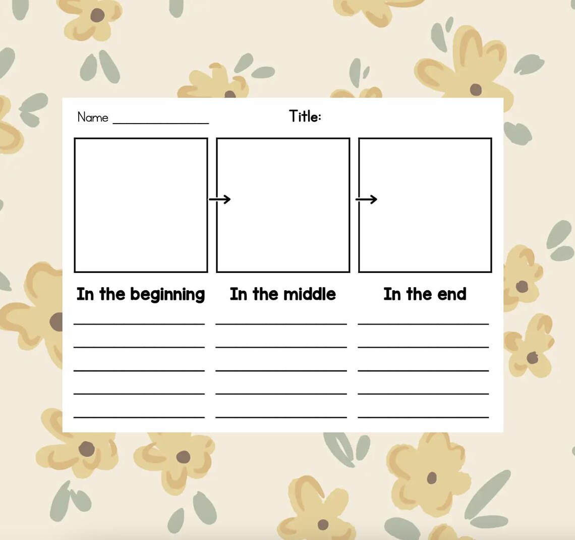 Story Retell - Story Elements - Narrative Planner - Story Map - Reading ...