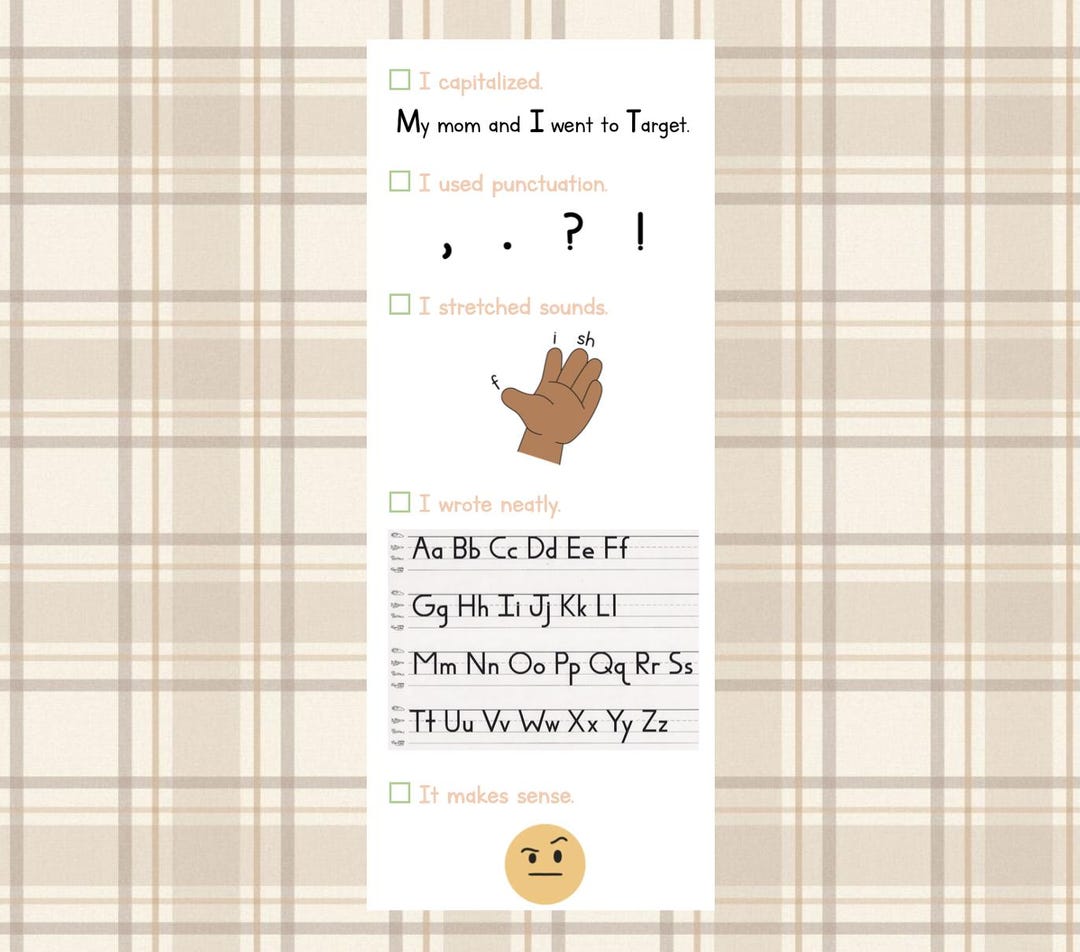 Writing Checklist - Editing - Rubric - Self Editing - Revising ...