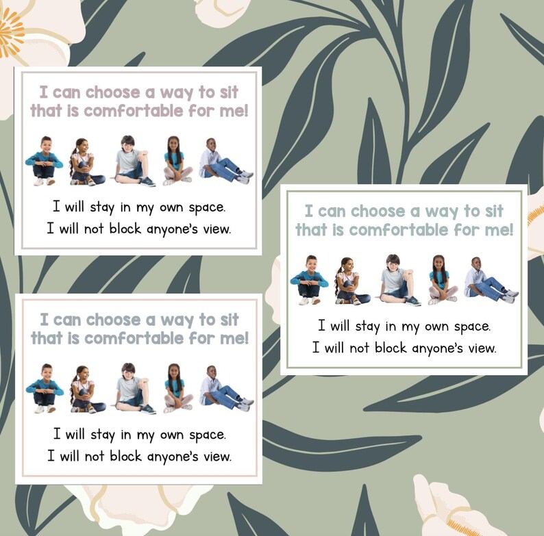 Sitting Choices Poster - Flexible Seating - Student Choice - Classroom ...
