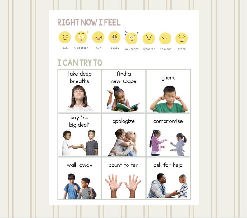 Problem Solving - Behavior Reflection - Stop and Think Sheet - Social ...