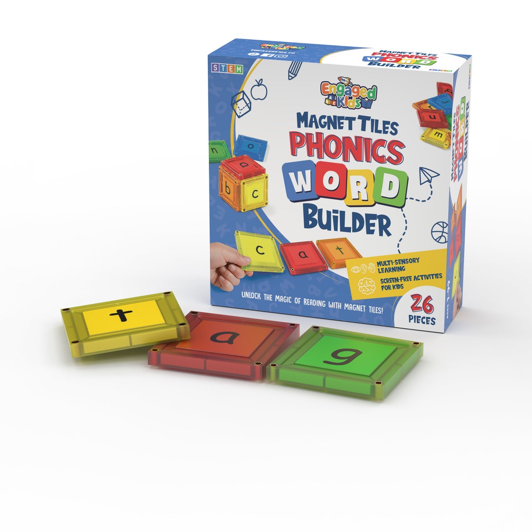 Magnet Tiles Phonics Word Builder (learn to Read Phonics Games) - Etsy