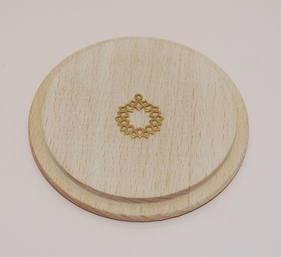 Gold Star Mandala Pendant in Stainless Steel, Gold Flower of Life ...