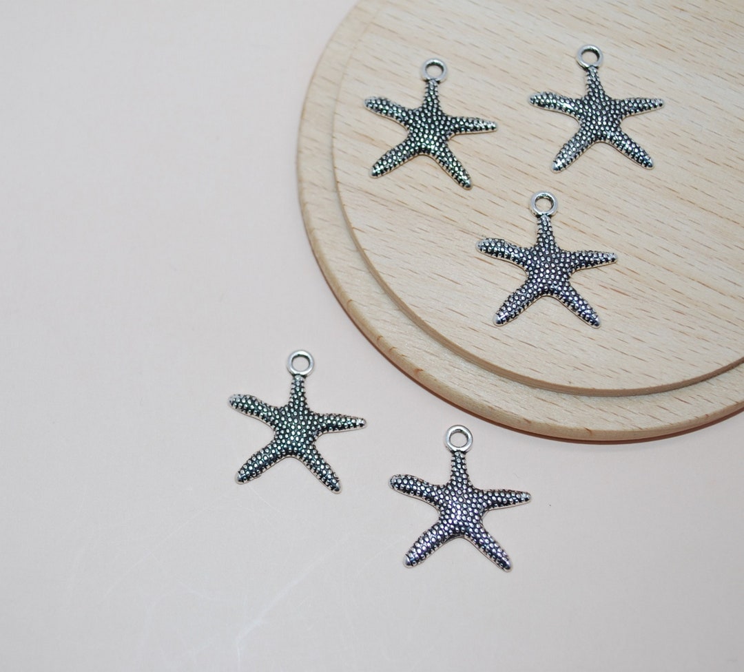 Set of 5 Starfish Charms for Jewelry Creation - Etsy