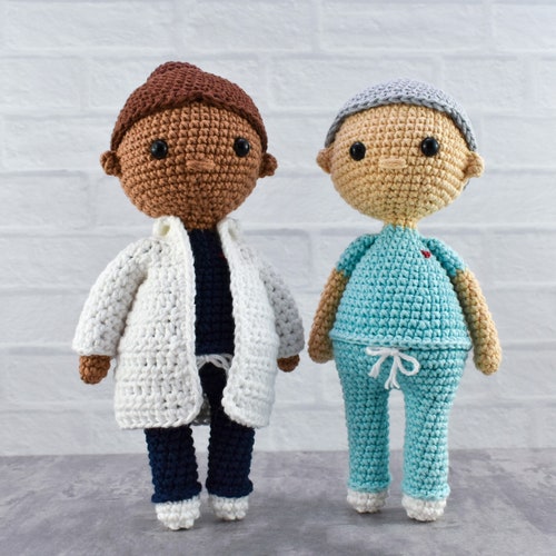 PDF Doctor Crochet Pattern english: Amigurumi Doctor - Etsy