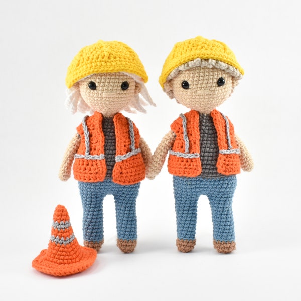 Construction Worker Pattern - Etsy