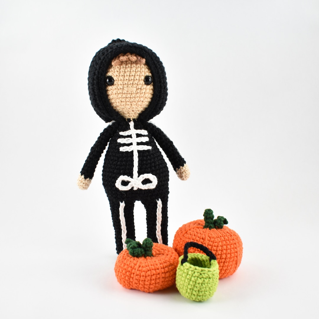 Halloween Skeleton Costume - Crochet Pattern PDF - Digital Download - Etsy