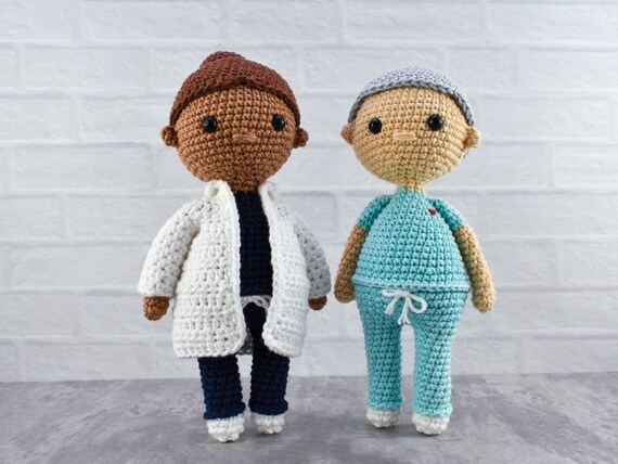Nurse and Doctor Crochet Pattern PDF Digital Download - Etsy
