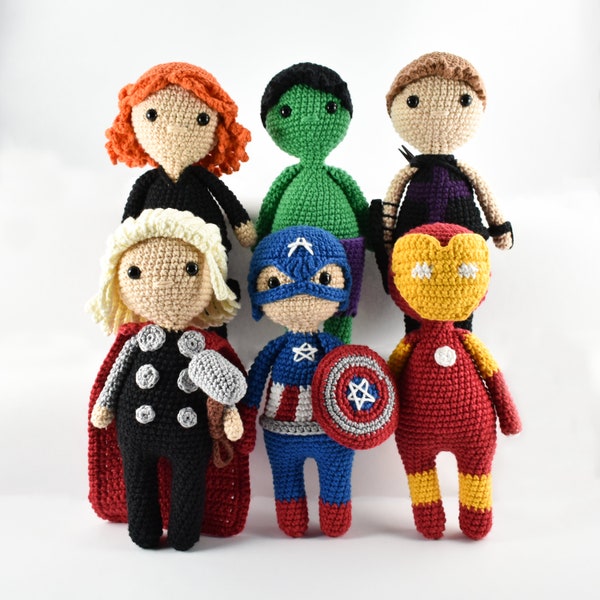 Crochet Patterns Avengers - Etsy