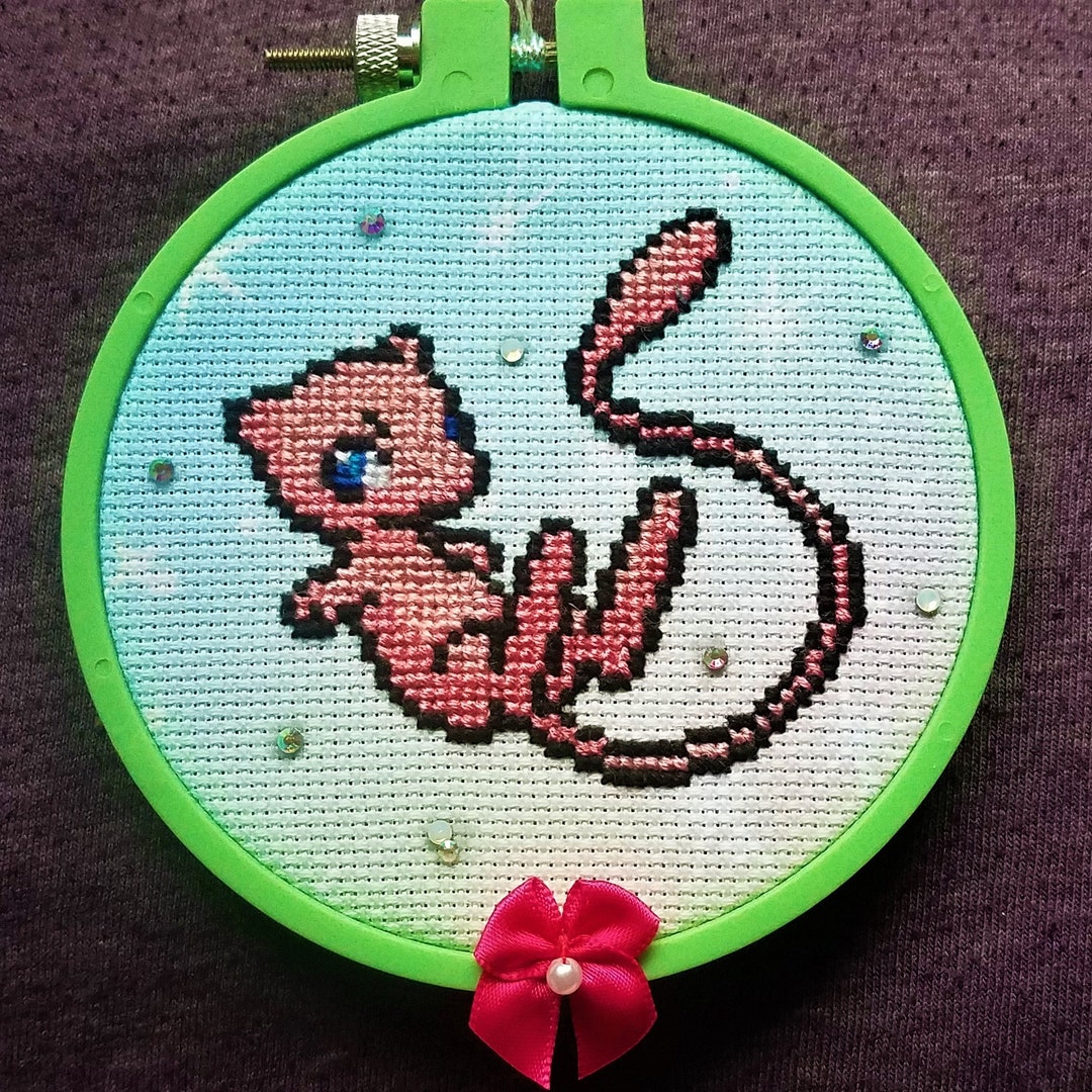 Mew Cross Stitch - Etsy