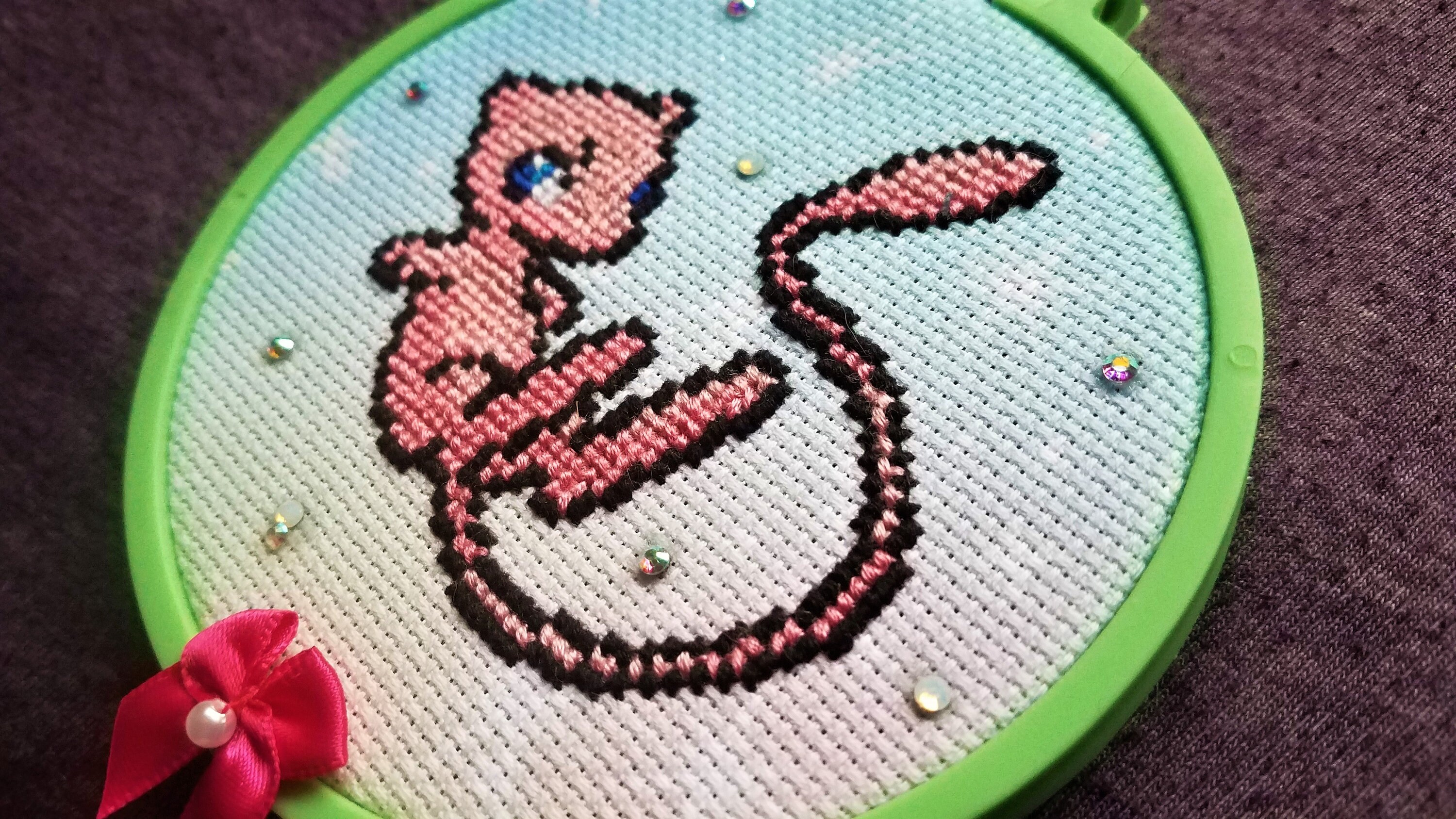 Mew Cross Stitch - Etsy