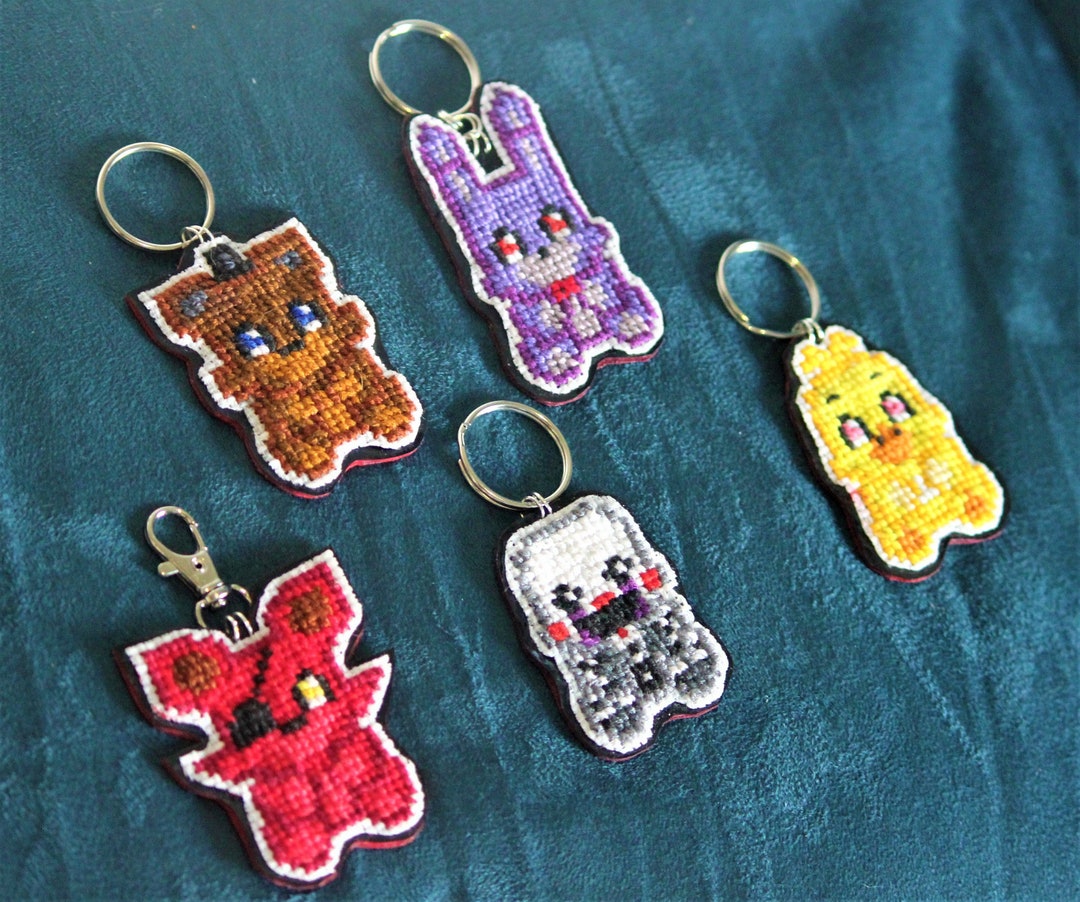 FNAF Stitched Keychains - Etsy