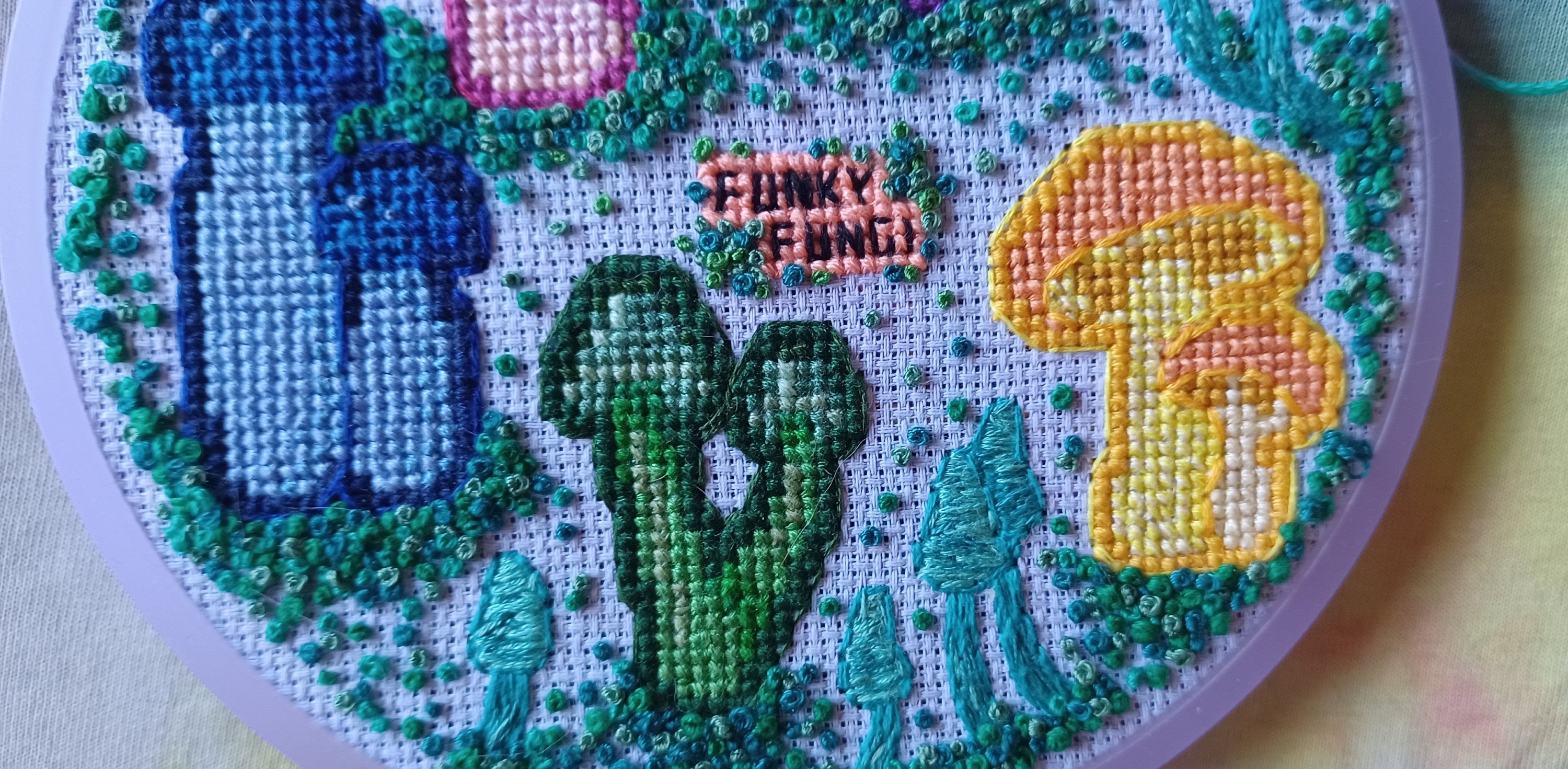 Funky Fungi Cross Stitch - Etsy