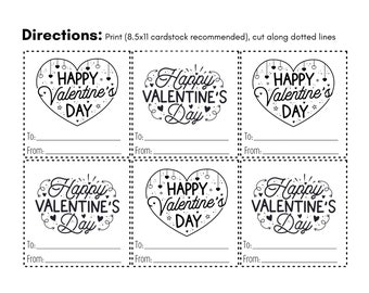 Printable Valentine | Etsy