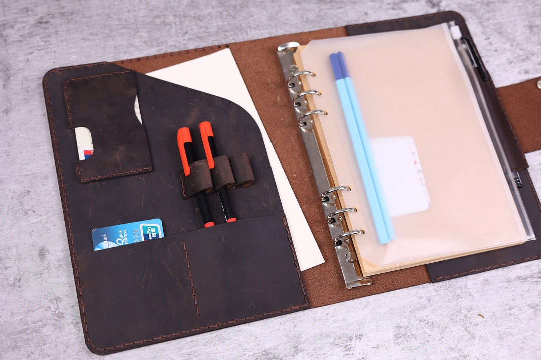 Distressed Leathera5 Leather Notebook Planner / Refillable Refill ...