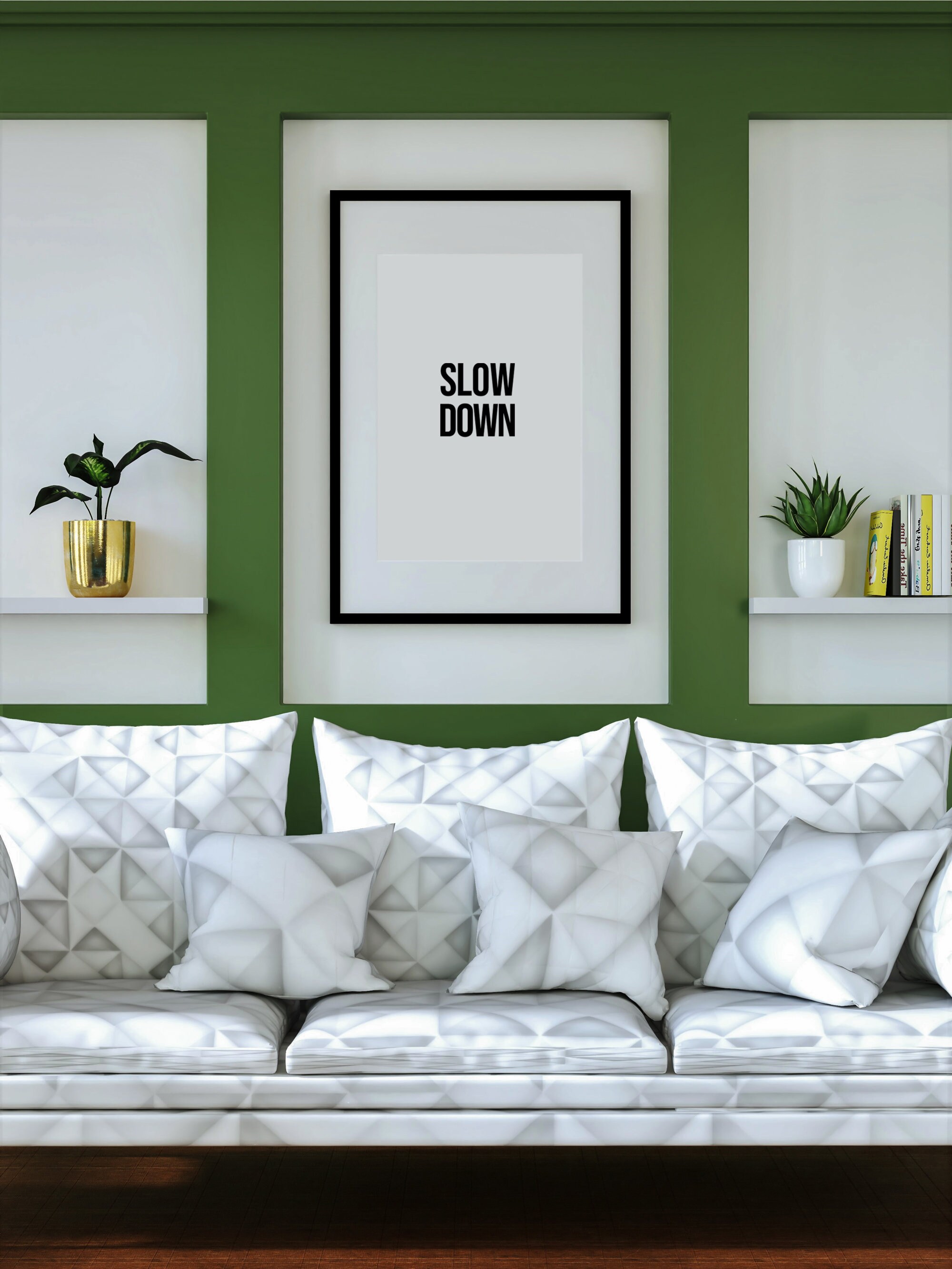 Slow Down, Printable Poster, Typography Wall Art, Inspiration Wall Art ...