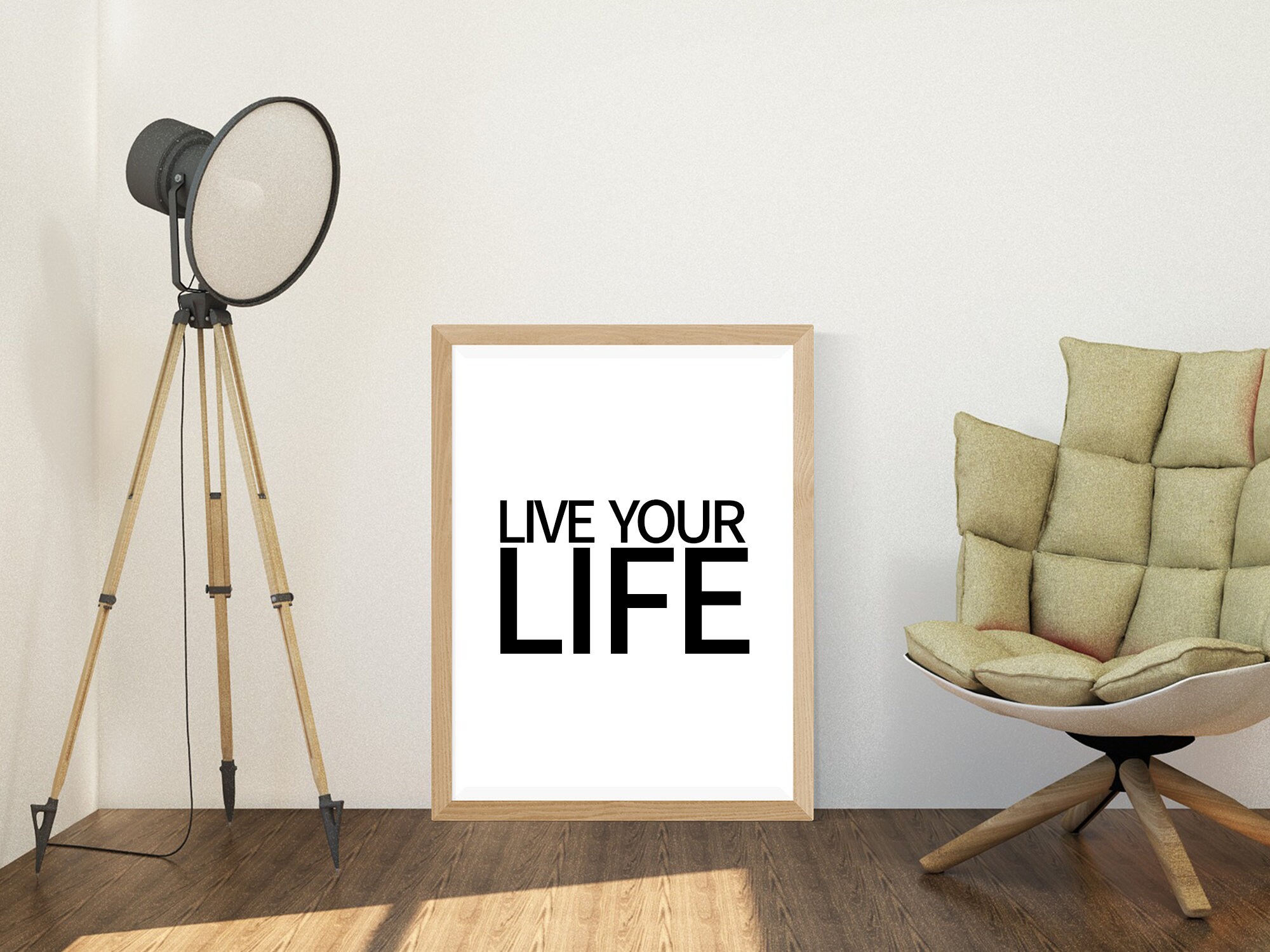 Live Your Life, Printable Poster, Typography Wall Art, Inspiration Wall ...