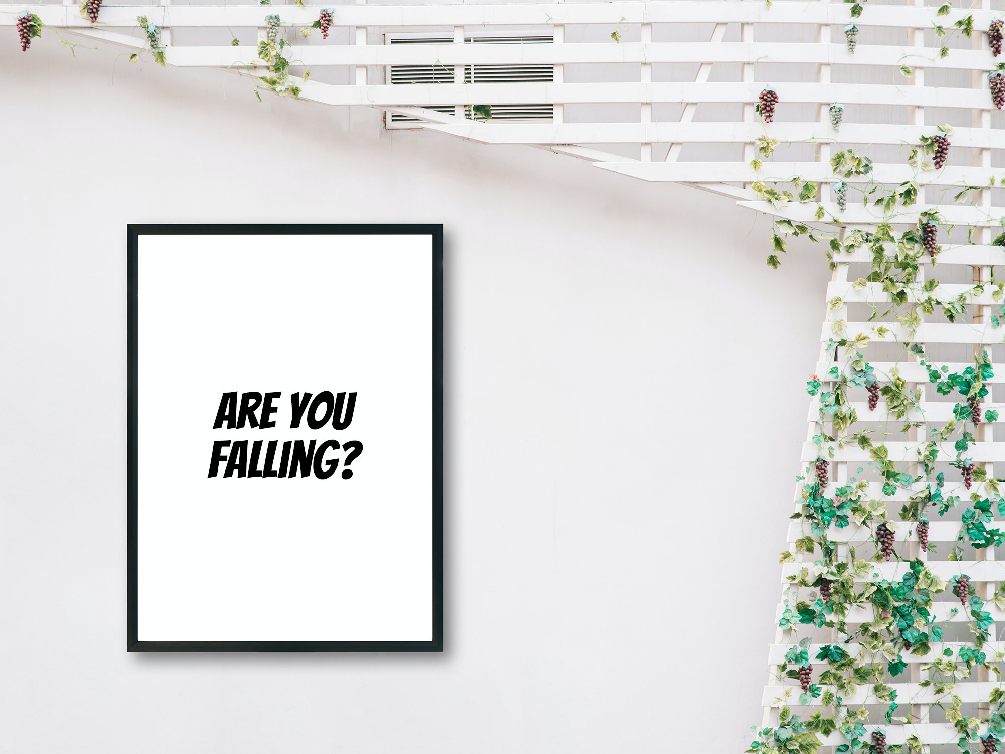 Are You Falling, Printable Poster, Typography Wall Art, Inspiration ...