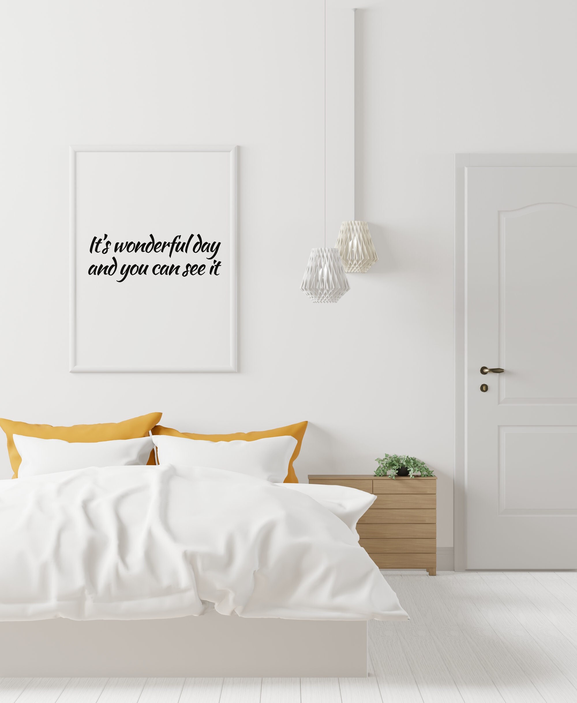 It's Wonderful Day and You Can See It, Printable Poster, Typography ...
