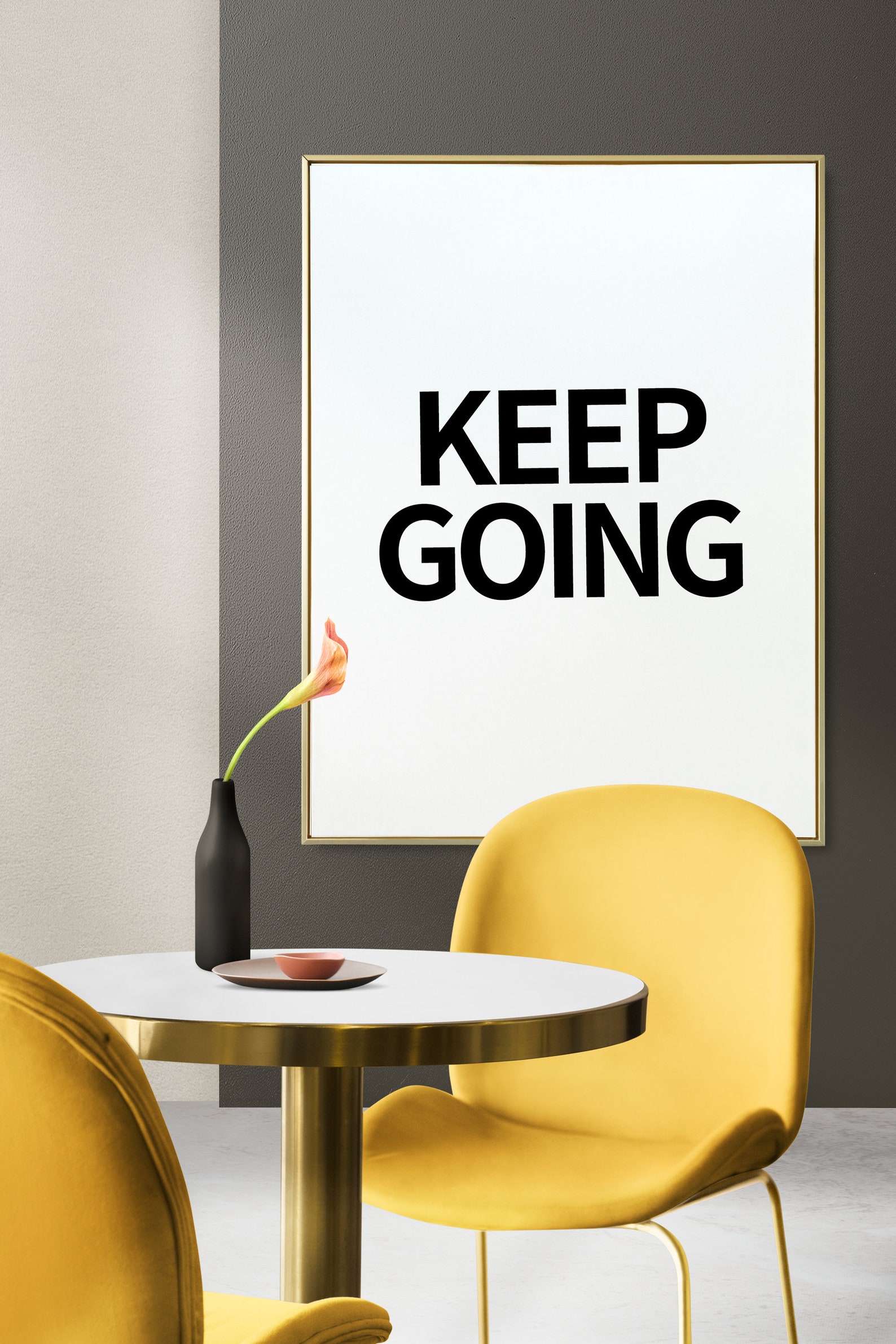 Keep Going, Printable Poster, Typography Wall Art, Inspiration Wall Art ...