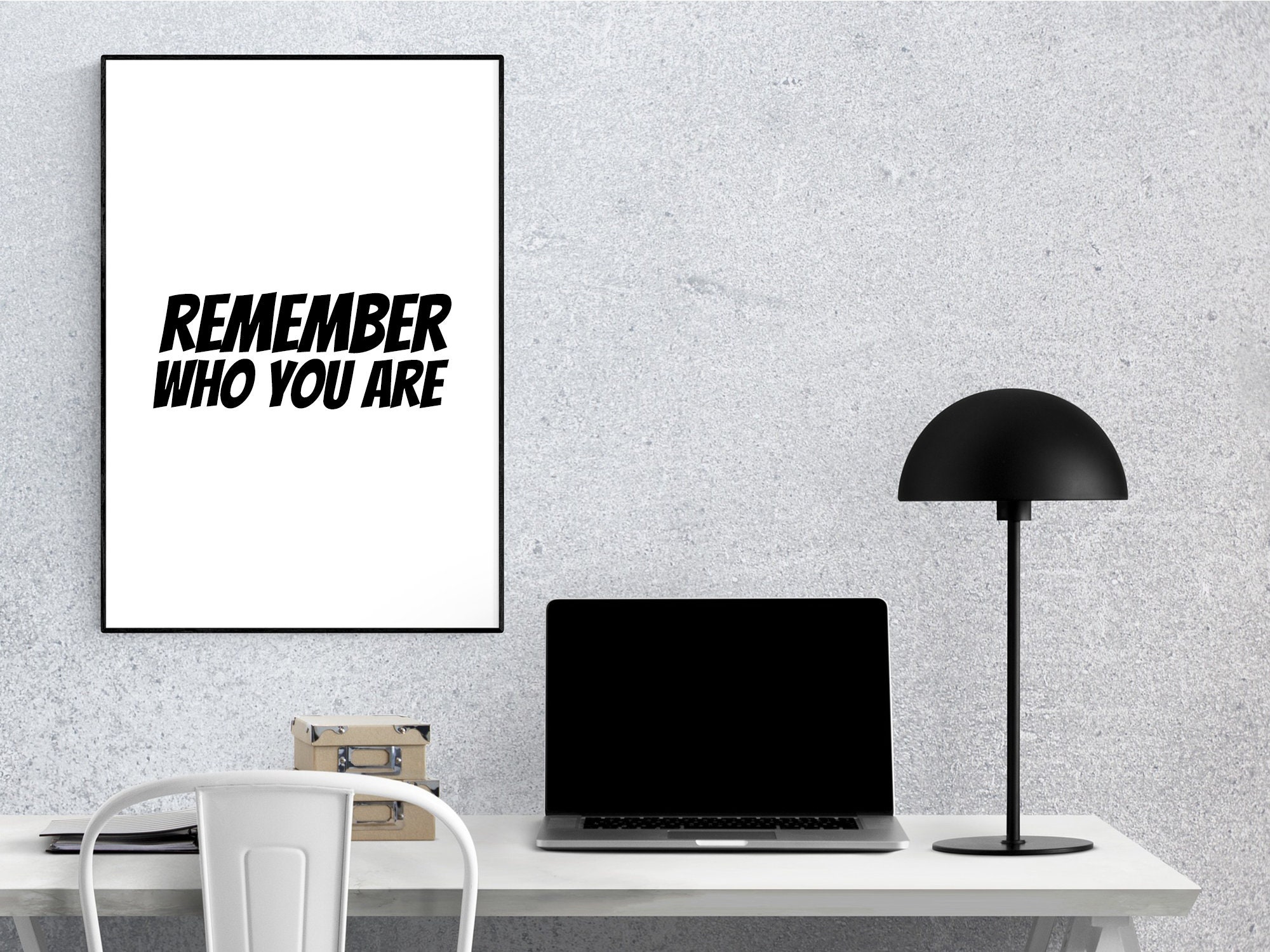 Remember Who You Are, Printable Poster, Typography Wall Art ...