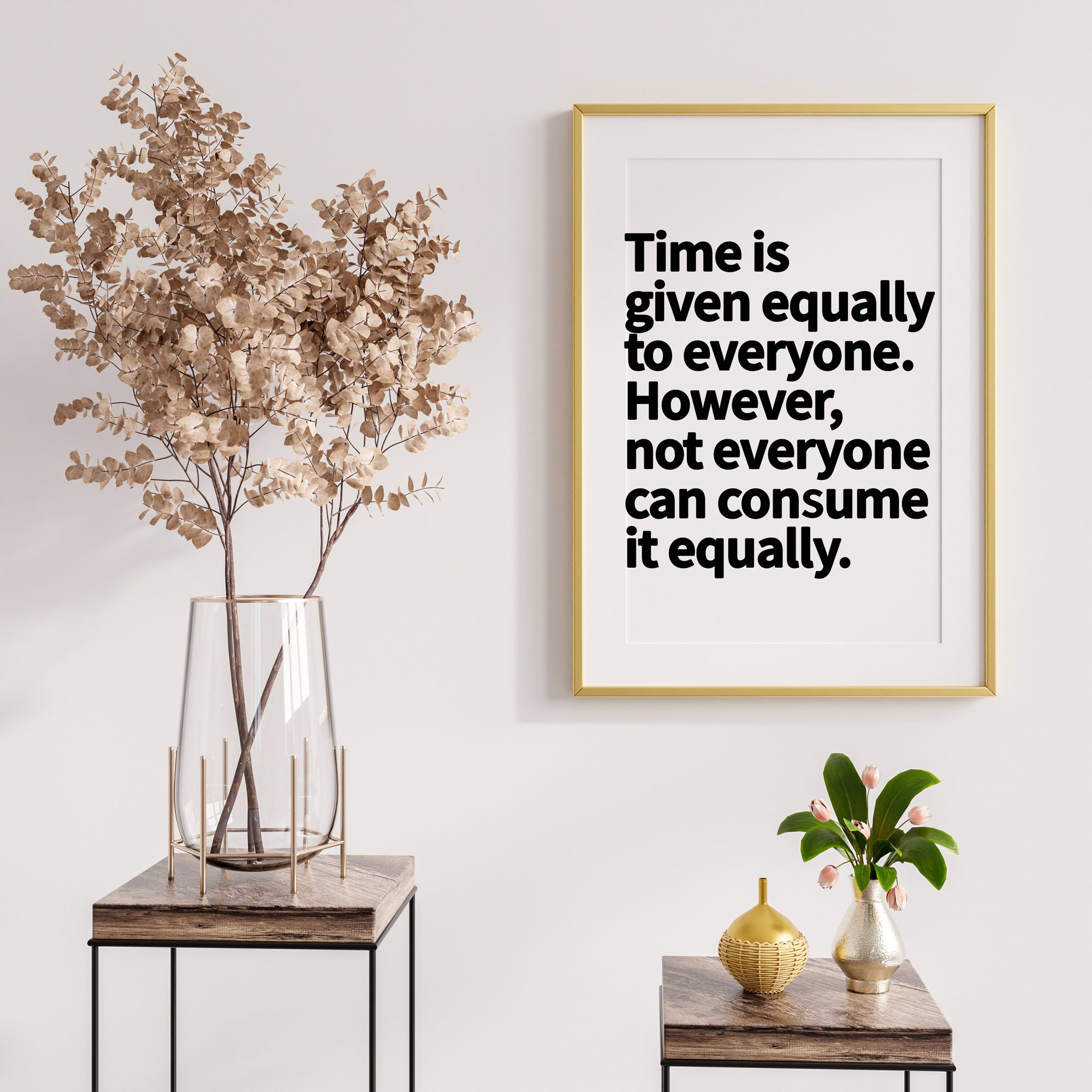 Inspiration of Time, Printable Poster, Typography Wall Art, Inspiration ...