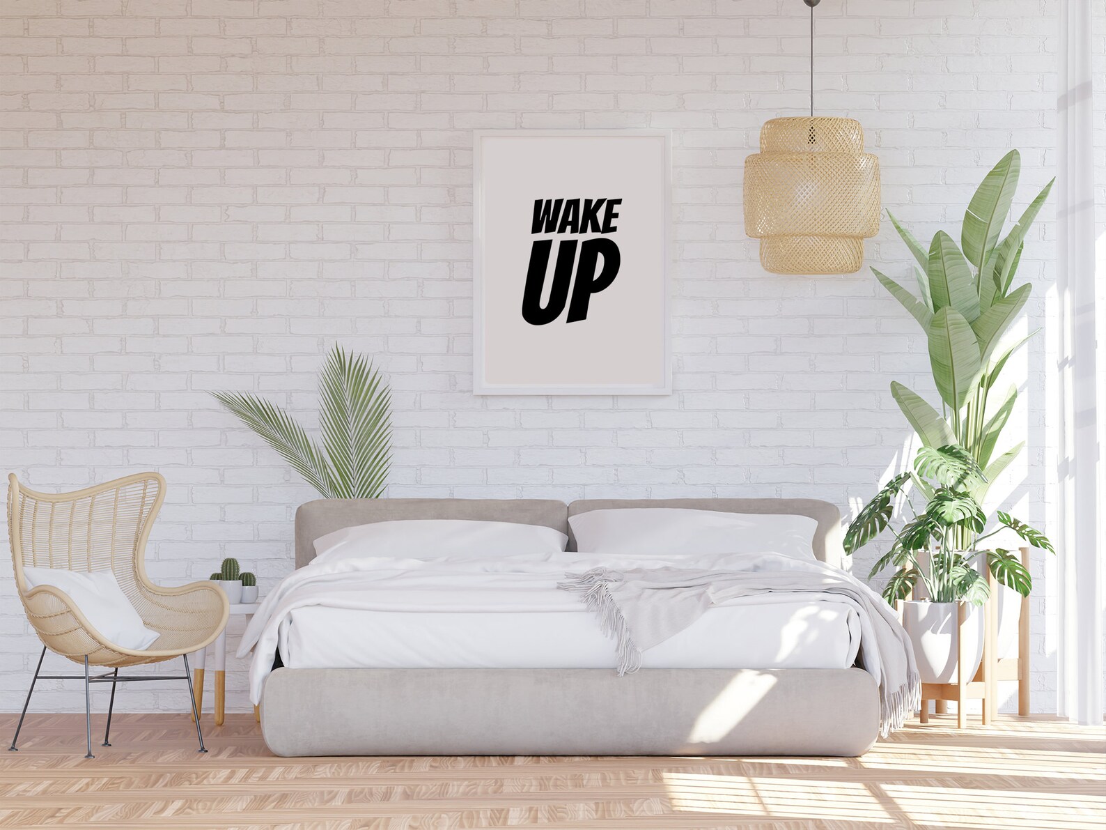 Wake Up Printable Poster Typography Wall Art Inspiration - Etsy