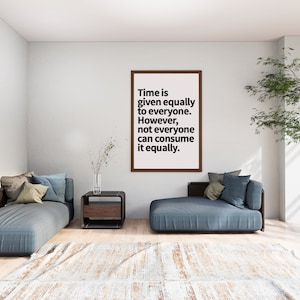 Inspiration of Time, Printable Poster, Typography Wall Art, Inspiration ...