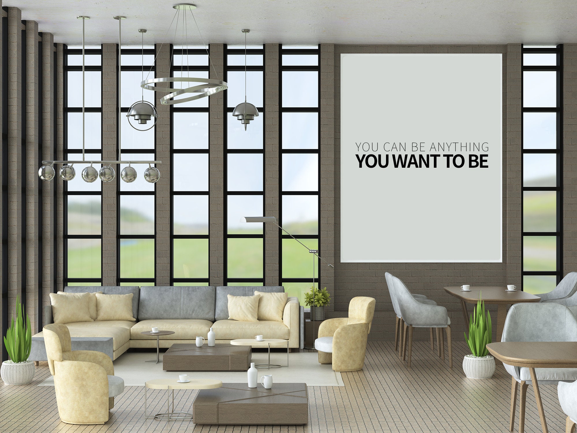 You Can Be Anything You Want to Be, Printable Poster, Typography Wall ...