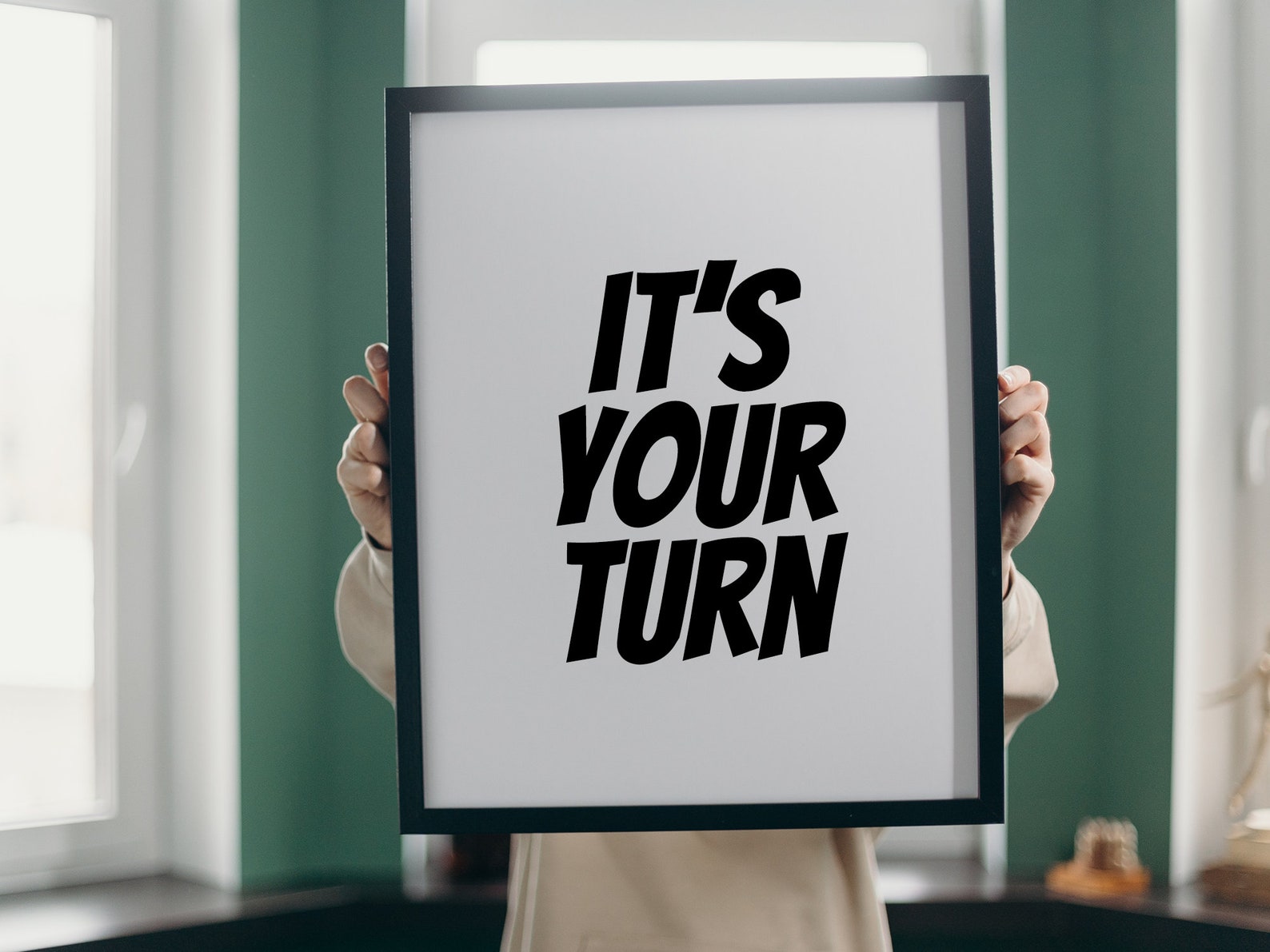 It's Your Turn Printable Poster Typography Wall Art | Etsy