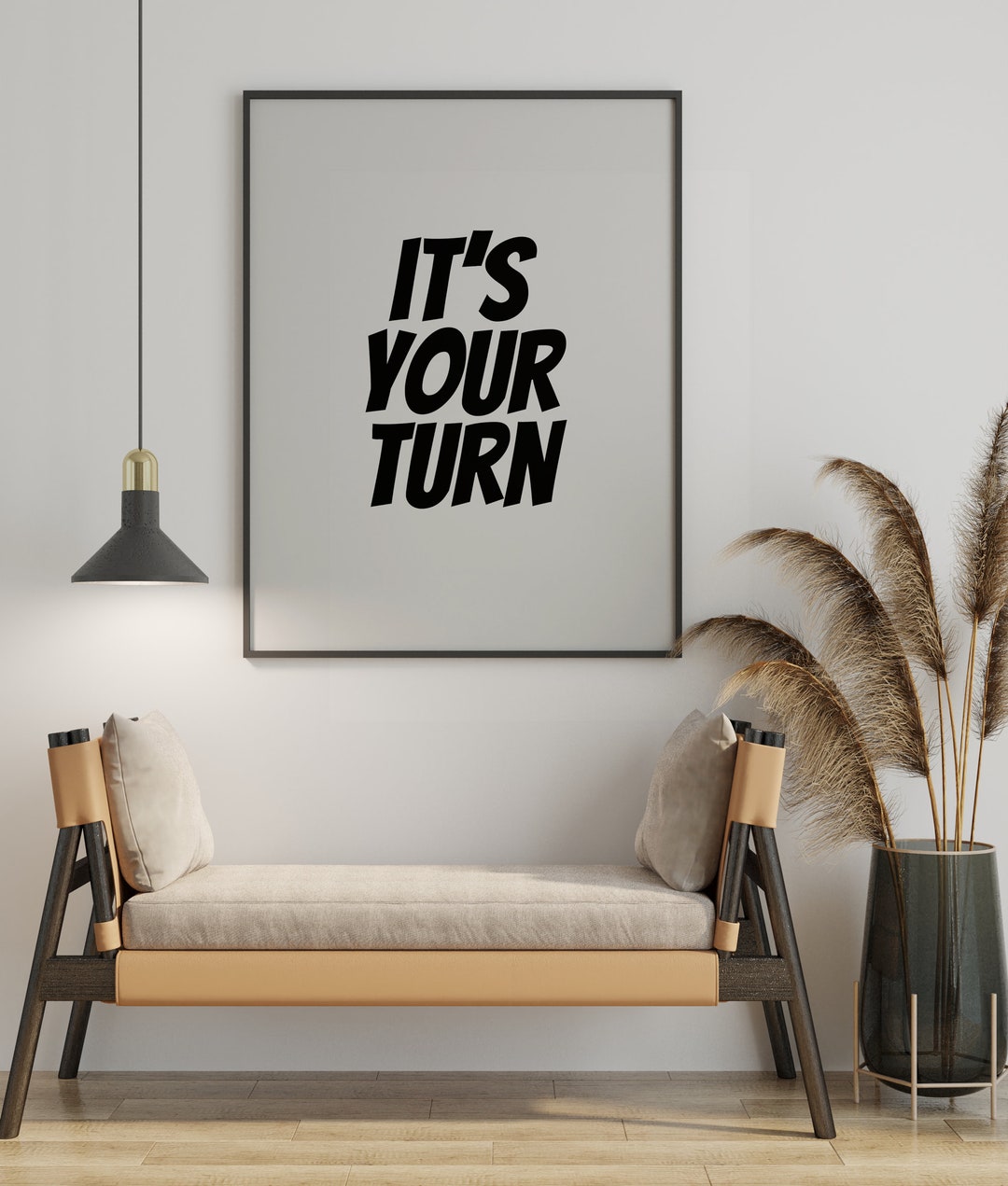 It's Your Turn, Printable Poster, Typography Wall Art, Inspiration Wall ...