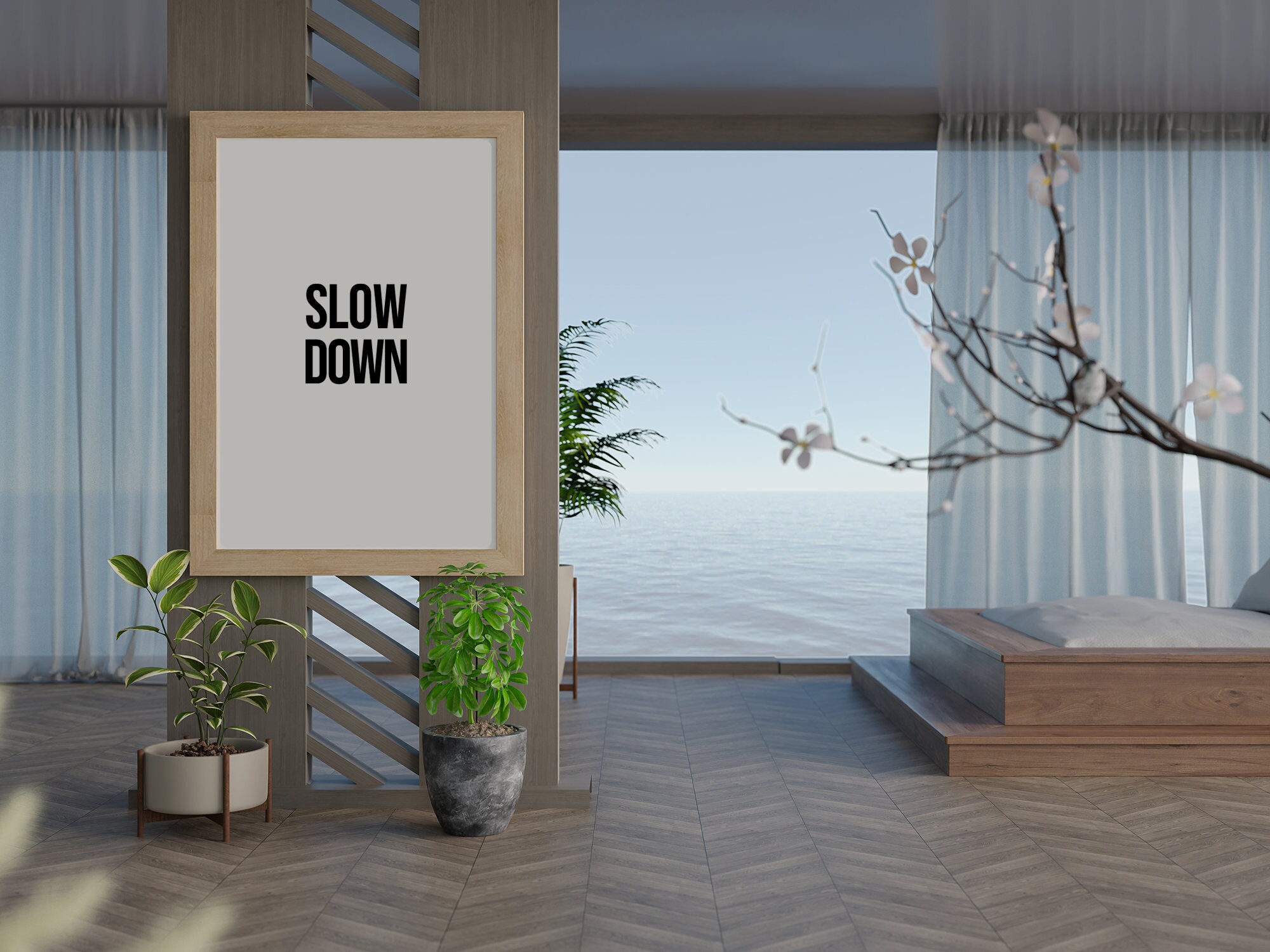Slow Down, Printable Poster, Typography Wall Art, Inspiration Wall Art ...