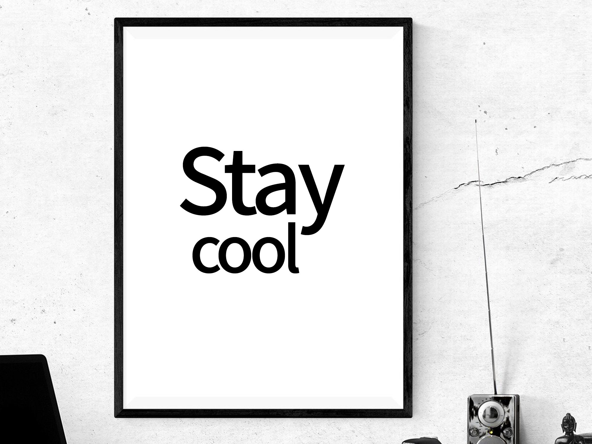 Stay Cool, Printable Poster, Typography Wall Art, Inspiration Wall Art ...